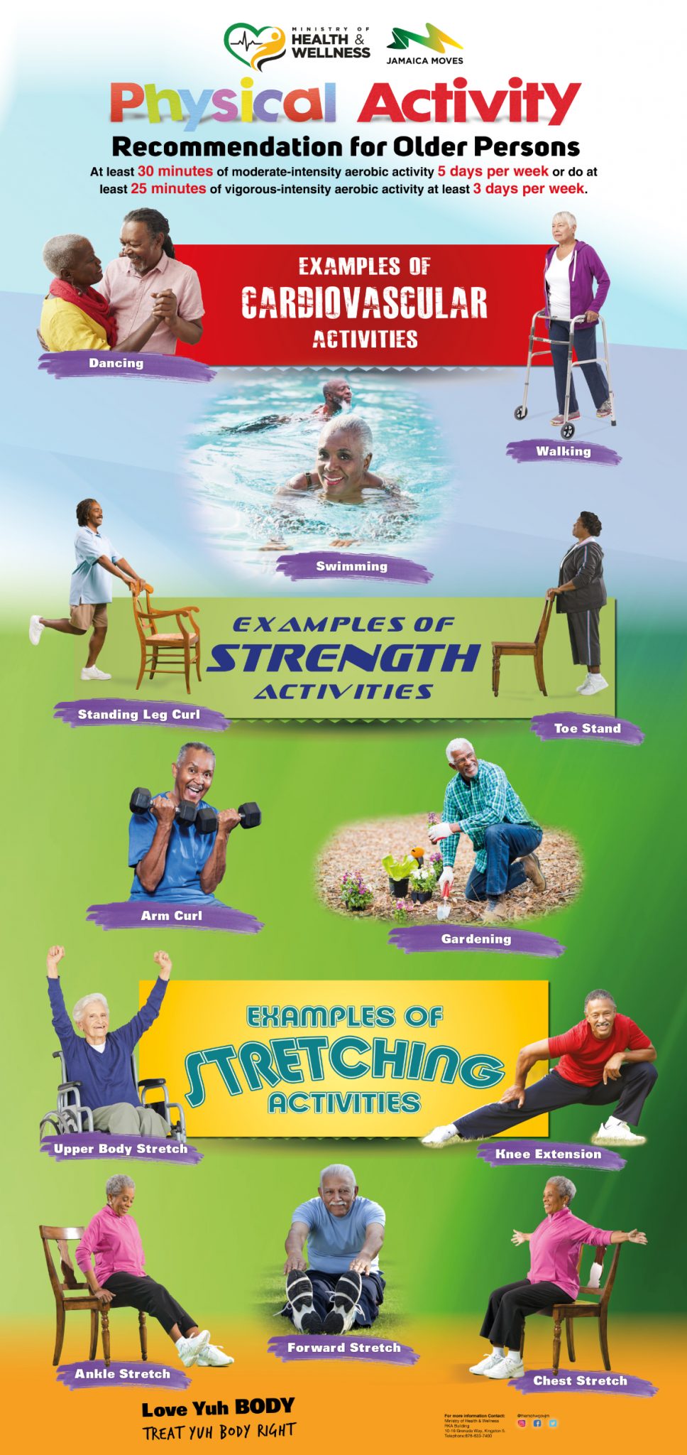Physical Activity Banners – Ministry of Health & Wellness, Jamaica Physical Activity Banners – Ministry of Health & Wellness, Jamaica