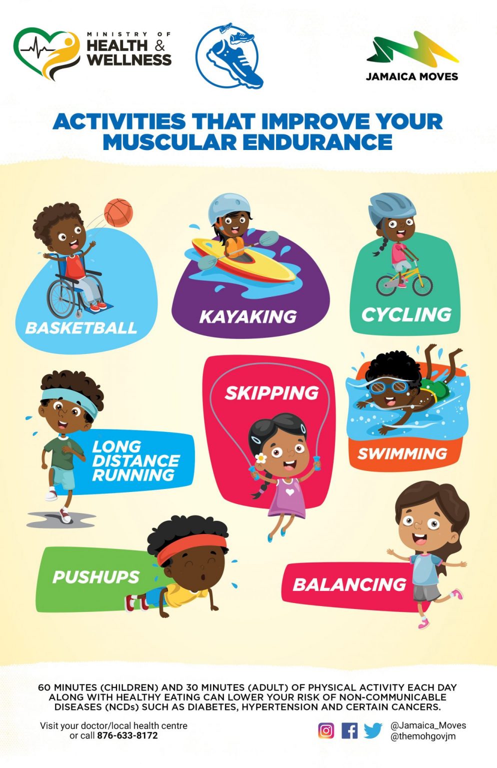 Physical Activity Flyers & Posters – Ministry of Health & Wellness, Jamaica