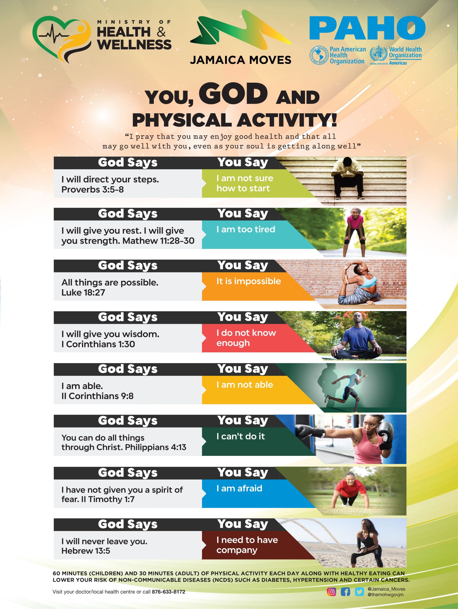 Physical Activity Flyers & Posters – Ministry of Health & Wellness, Jamaica